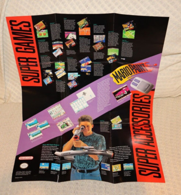 Super Nintendo SNES How to Hook Up Poster 20" x 27" HW(B)-SNS-USA-2 | eBay