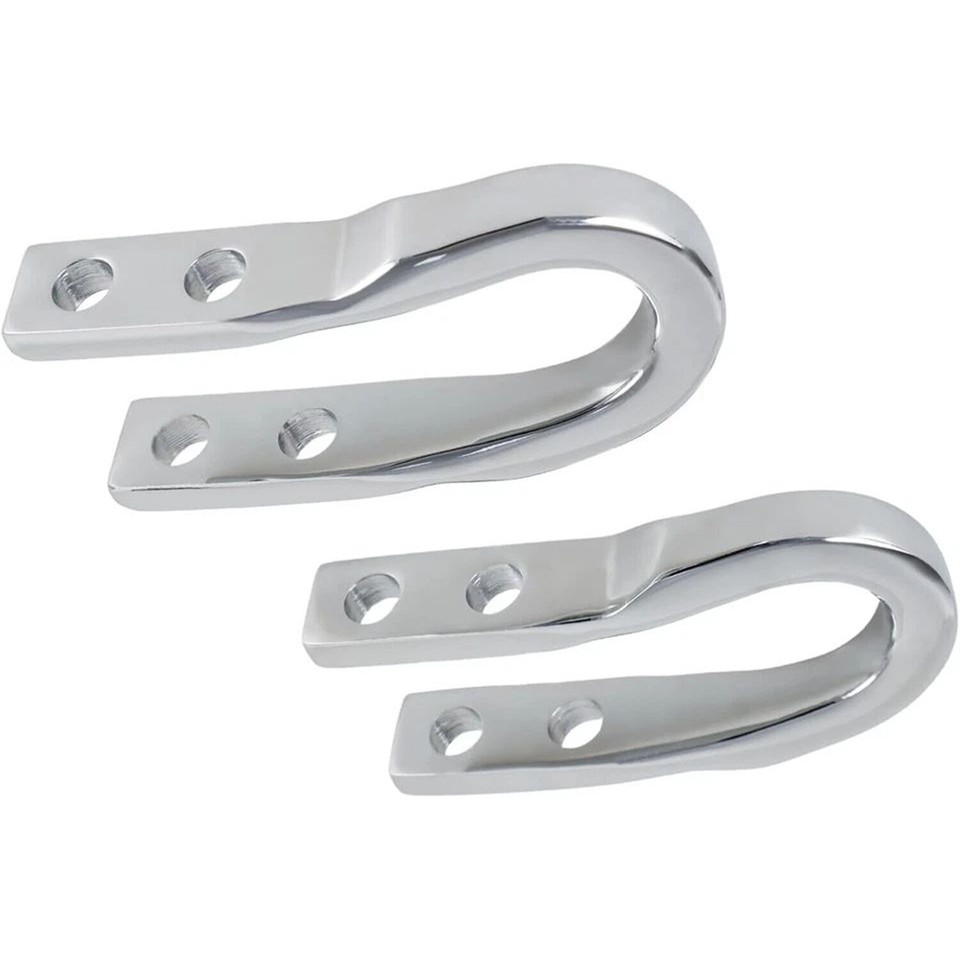Front Tow Recovery Hooks Chrome w/ Bolts for 2015-2020 GMC Canyon ...
