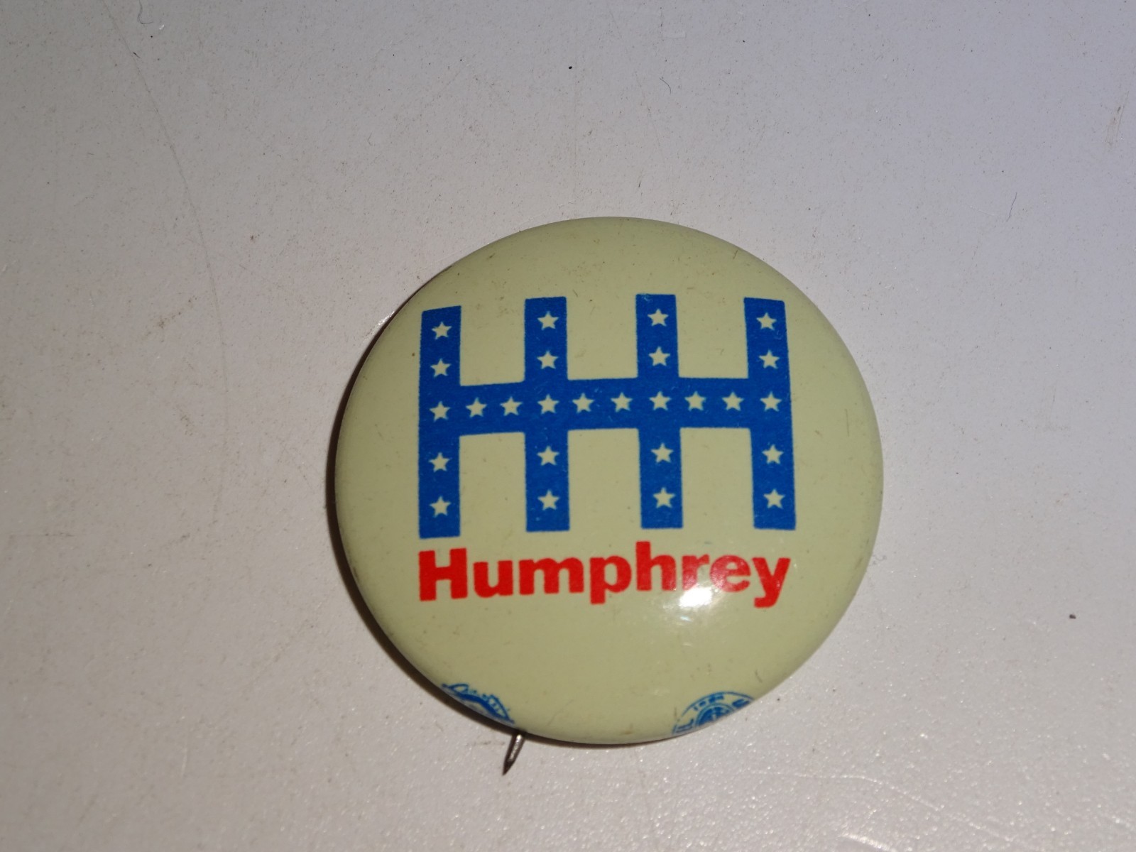 1968 HHH pin Hubert HUMPHREY pinback HHH Initials Monogram button | eBay