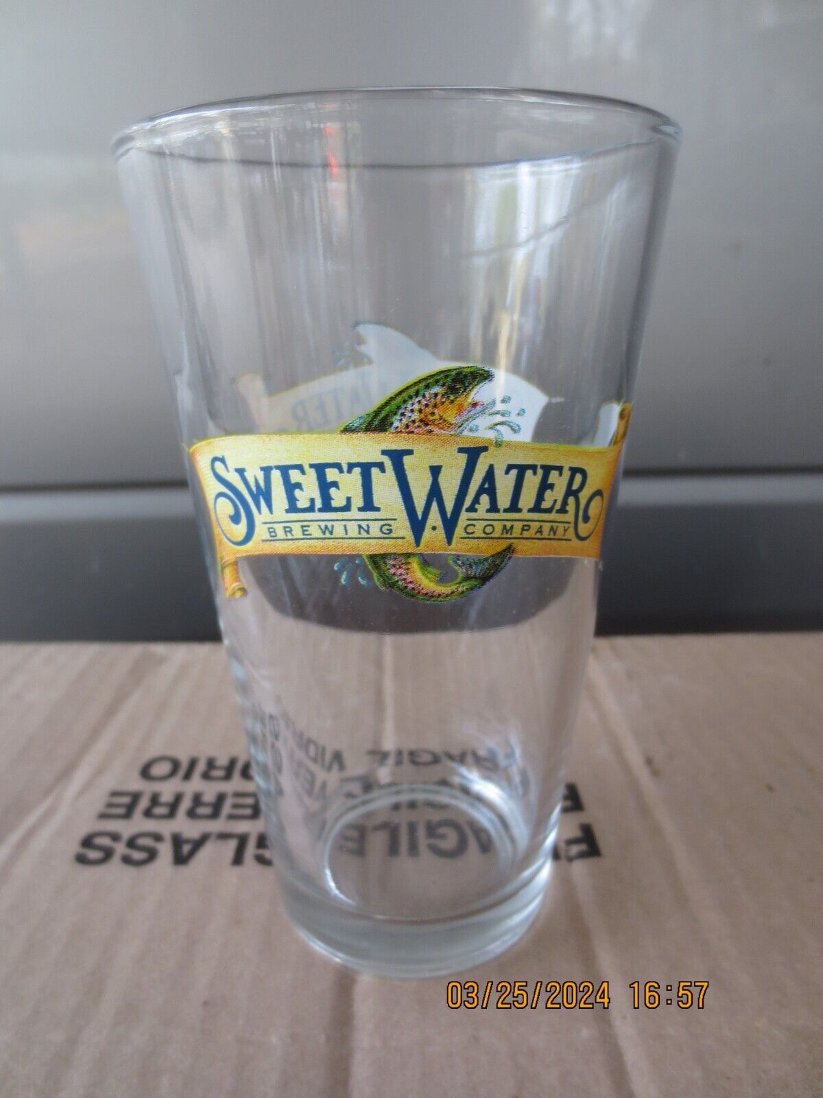 SWEETWATER BREWING COMPANY CO PINT BEER GLASS SET OF 2 GLASSES 16 OZ ...