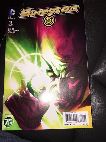 SINESTRO #15 (2015) DC 52 COMICS GREEN LANTERN 75TH ANNIVERSARY VARIANT ...