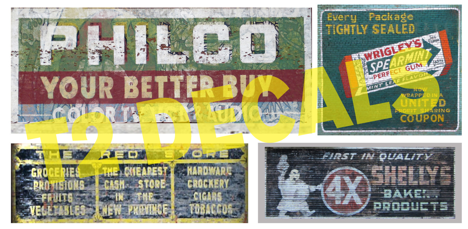 HO Scale Ghost Sign Decals #42 - Weather Your Buildings & Structures ...