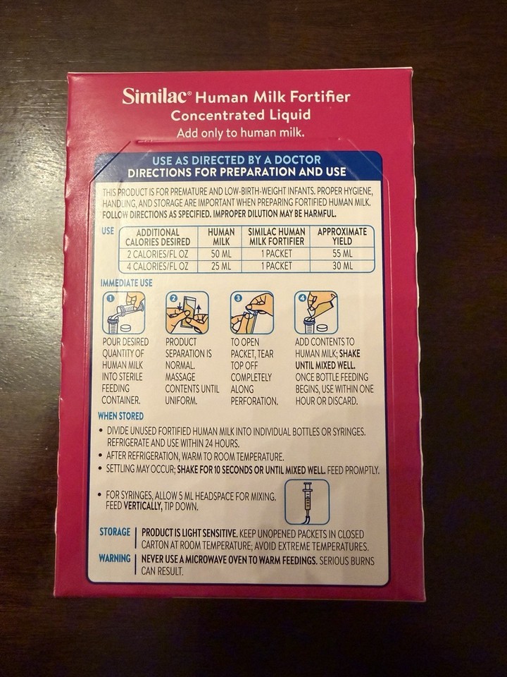Similac Human Milk Fortifier Concentrated Liquid . New Exp 4/26 | eBay