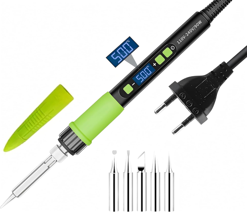 Saldatore a Stagno 90W LCD Riscaldamento Rapido 180-500°C, Standby ...