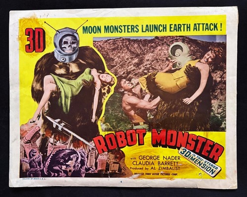 ROBOT MONSTER Original 1953 11x14 Monster Lobby Card 3D + SPFX MAGAZINE ...