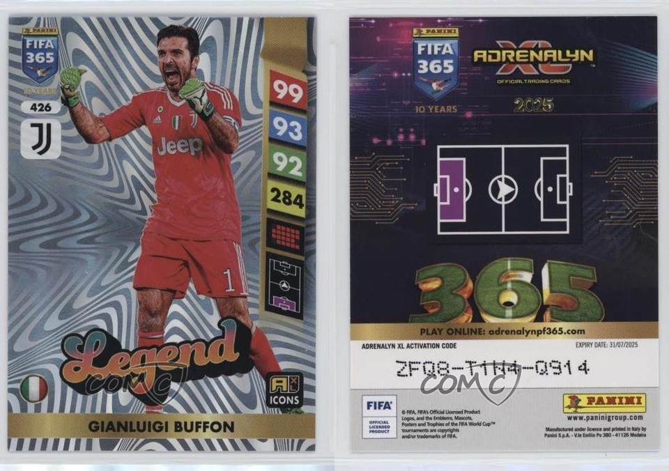 2025 Panini Adrenalyn XL Fifa 365 Legend Gianluigi Buffon #426 0jf5 | eBay