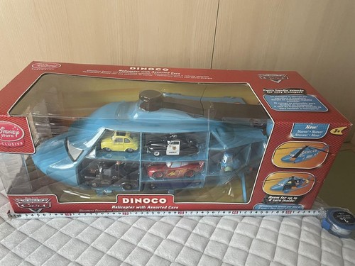 Cars Dynaco Helicopter with 6 Diecast Minis 1/43 Disney Store used ...