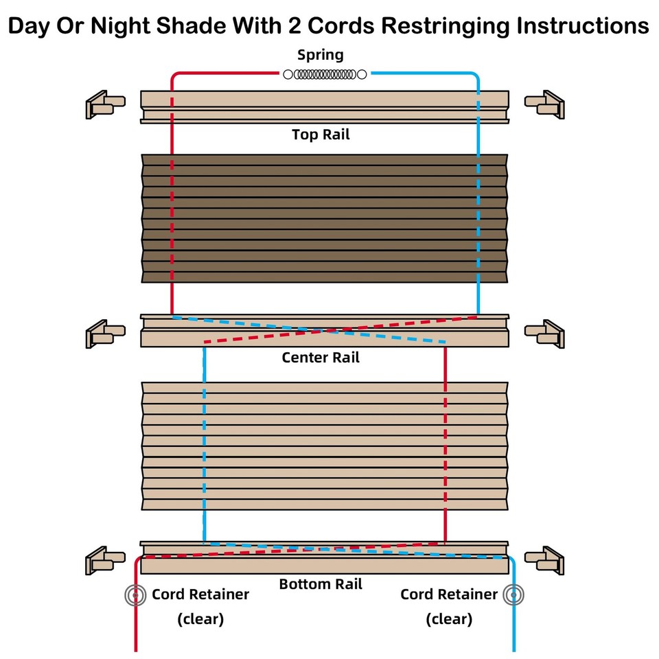 NOVINO RV Blinds Repair Kit for Camper Window, Pleated RV Shade Repair ...