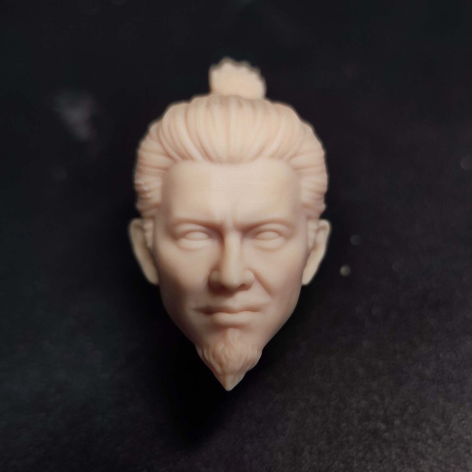 HL1763 1/12 Unpainted Kimura Takuya Warrior Head Sculpt Fit 6'' ML ...