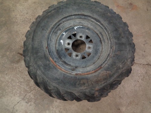 01 2001 Arctic Cat 500 Four Wheeler ATV 4X4 Front Tire Wheel #2 25x8-12 ...