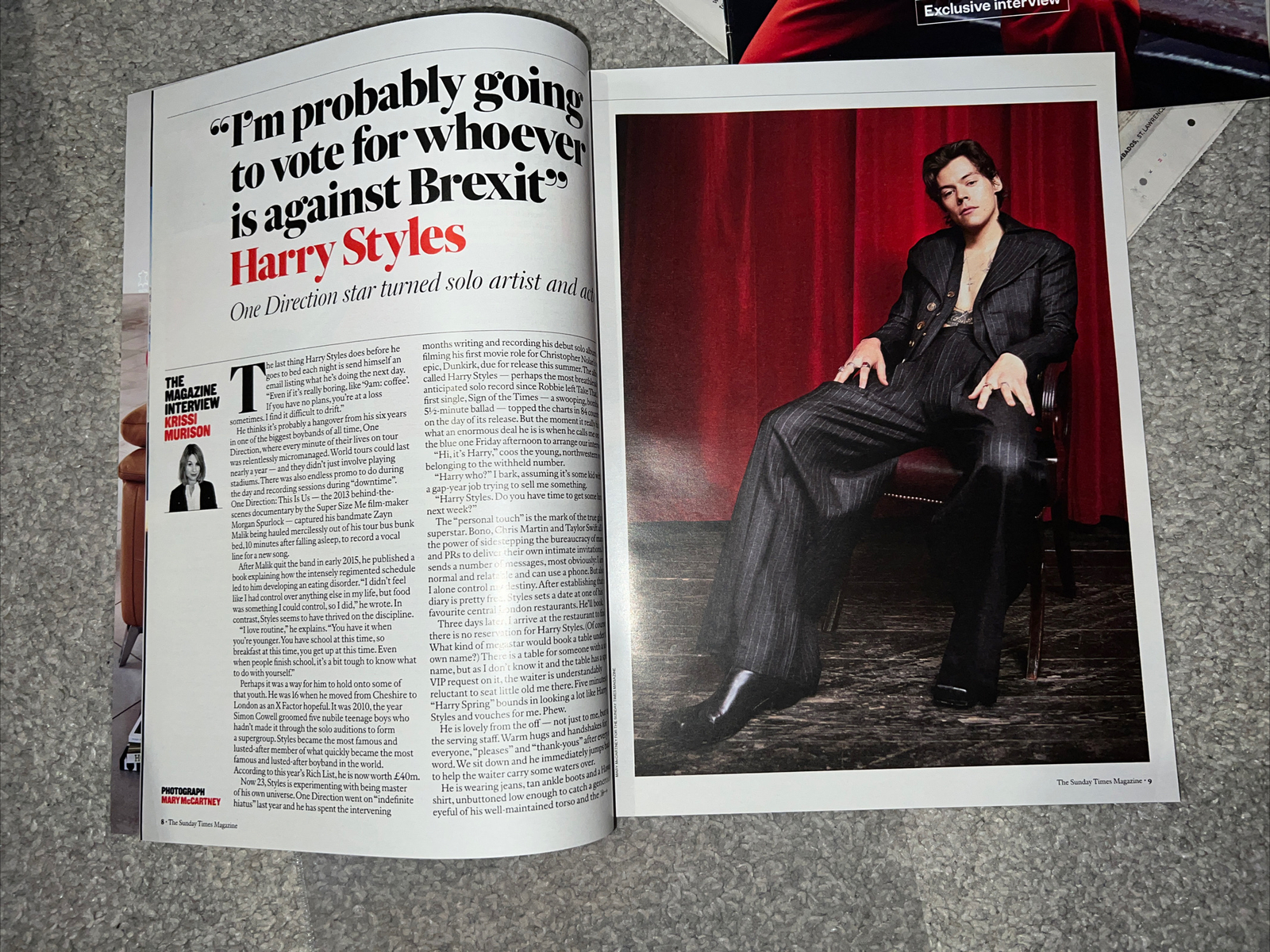 Harry Styles 2017 One Direction UK Magazine SSM1002 Very Rare Mint | eBay