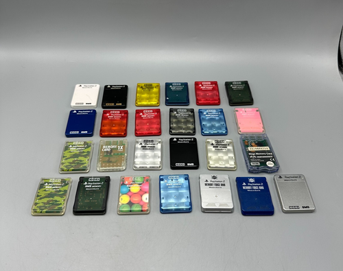 Playstation 2 Memory Card PS2 MagicGate 8mb Hori Lot of 25 | eBay