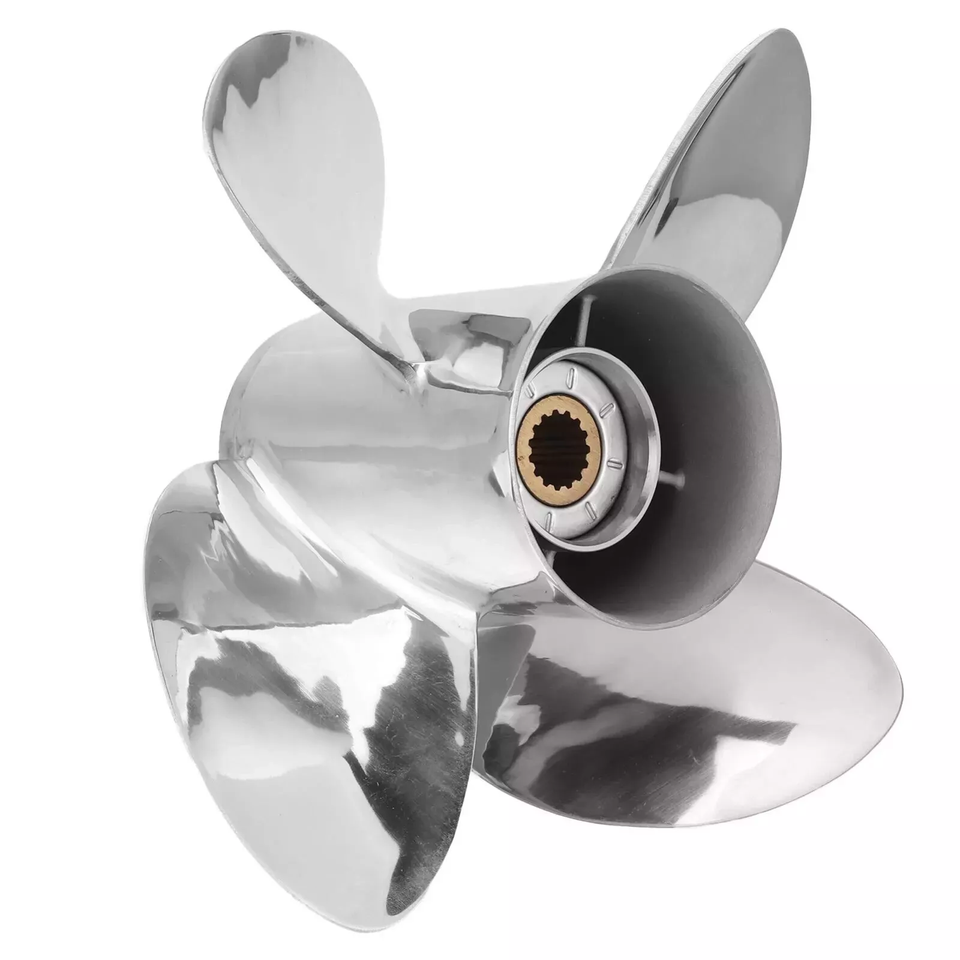 13x21 Stainless Steel Propeller For Yamaha Outboard 50-130HP 15 Spline ...