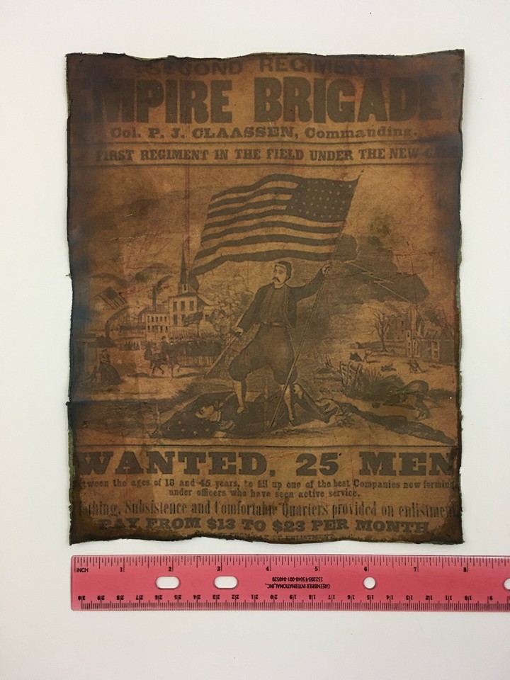 American Civil War Poster Print Old Vintage Replica Enlistment Poster ...