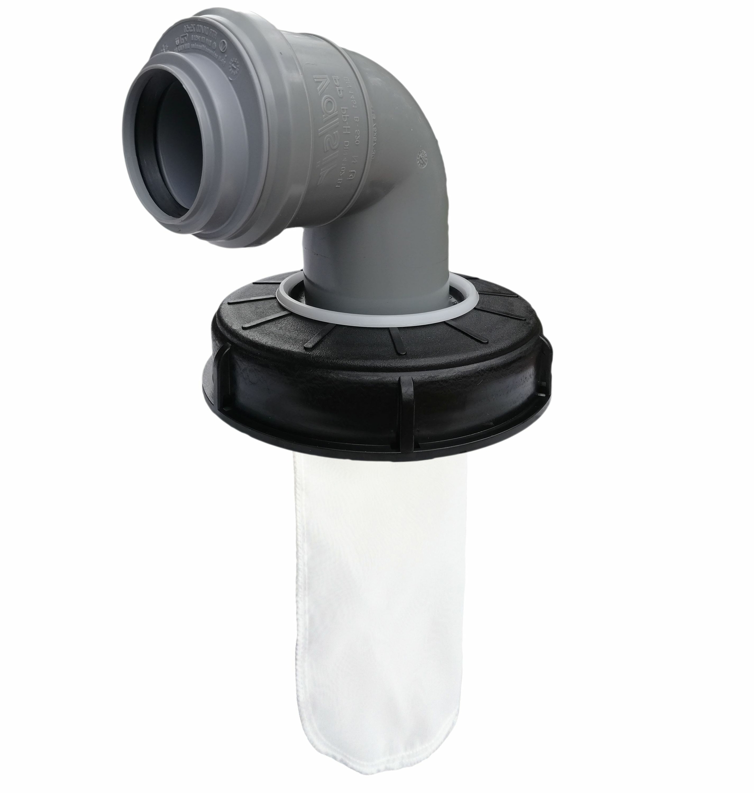 IBC Deckelfilter Regenwasserfilter Regenfilter Filter DN 150 Bogen 89 ...