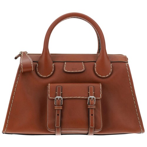 Chloé Edith Shoulder Bag Medium Brown Leather | eBay