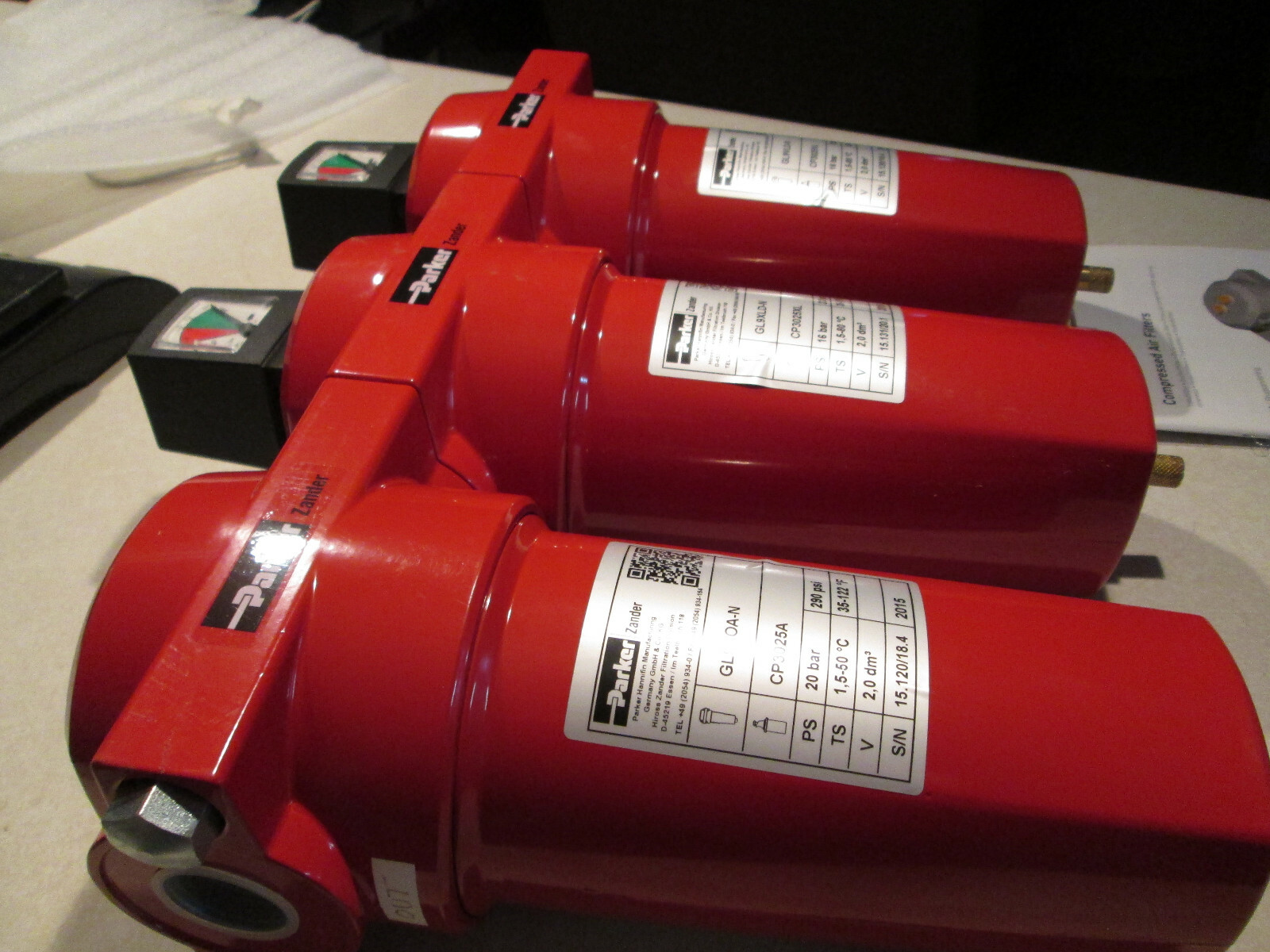 PARKER ZANDER COMPRESSED AIR FILTERS GL9AOA-N,GL9XLD-N,GL9VLD-N **NEW ...