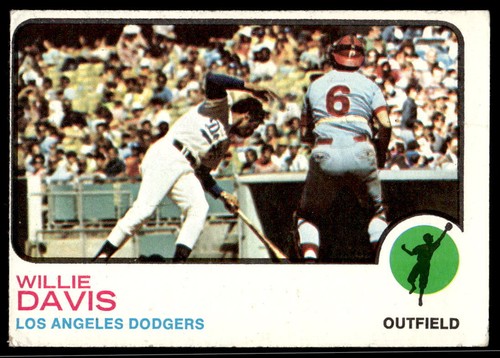 Willie Davis 1973 Topps 35 Los Angeles Dodgers Baseball Card | eBay