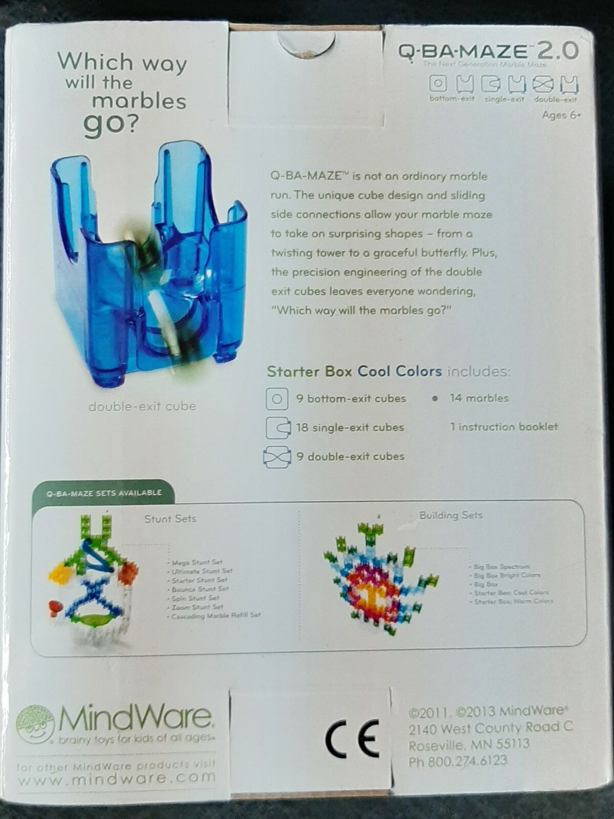 Q-Ba-Maze 2.0 Cool Colors Starter Box Mindware #36199W New in Box | eBay