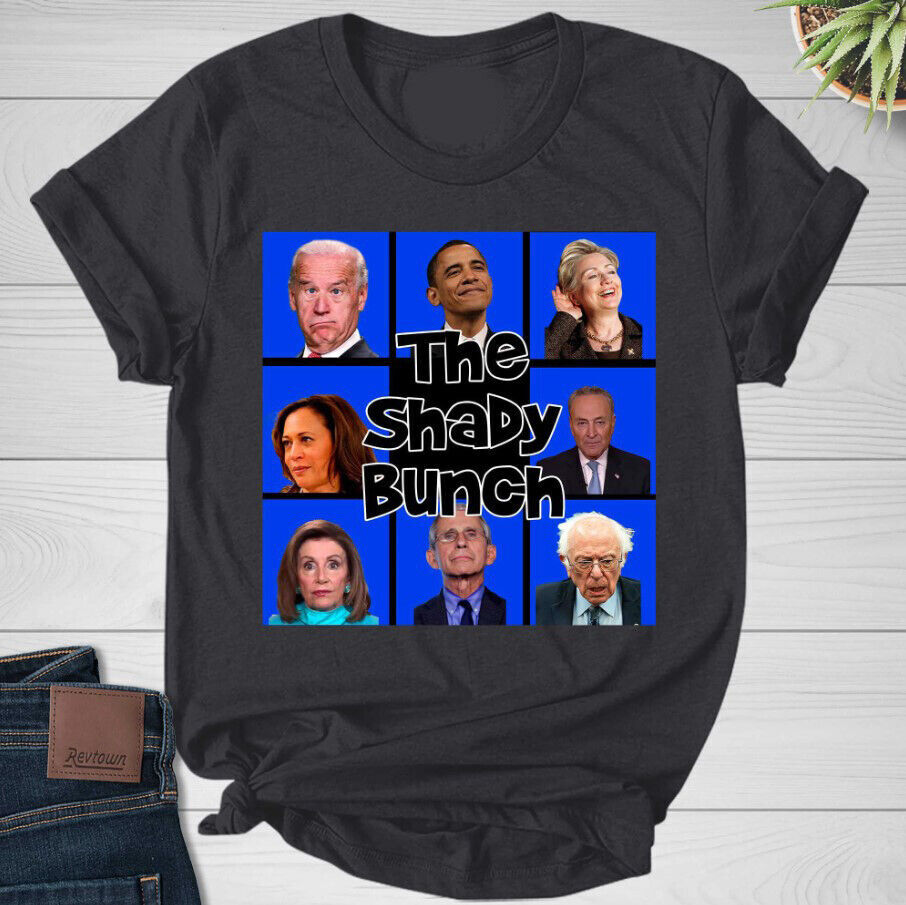 The Shady Bunch T-Shirt, Funny Political Shirt Past Presidents Unisex S ...