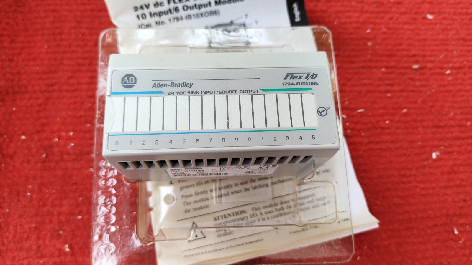 P:VCARD ALLEN BRADLEY AB 1794-IB10XOB6 SER A Flex I/O Digital ...