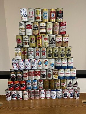 VINTAGE FLAT TOP STEEL BEER CANS - EMPTY - 7oz / 12oz / 16oz / 24oz ...