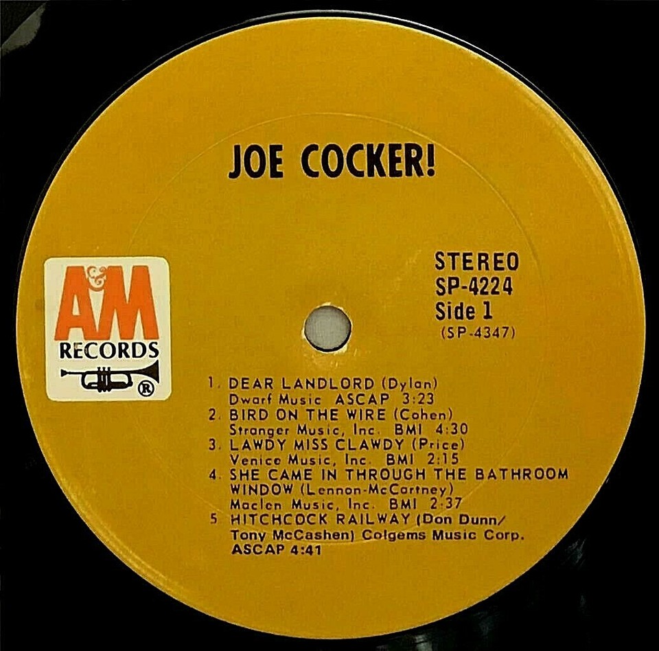 JOE COCKER "Joe Cocker!" Vinyl LP - 1969 A&M SP-4224 - VG / VG+ | eBay