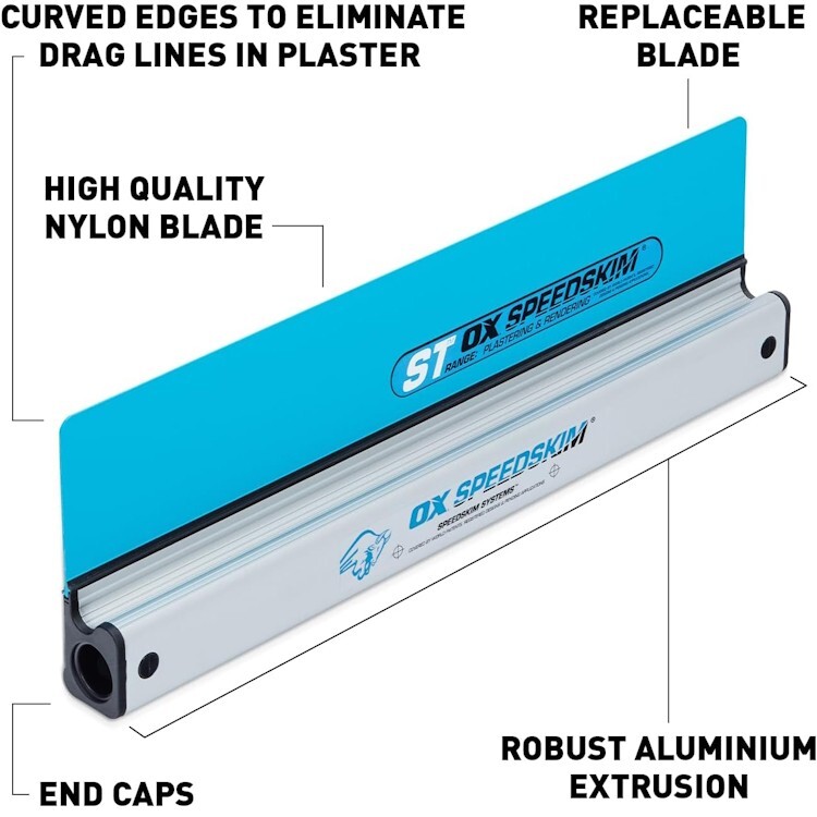 Ox Tools Pro Semi Flexible SpeedSkim for Drywall and Plaster Skimming ...