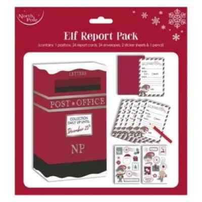 ELF Report Pack - Post Box, Cards, Envelopes, Stickers, Christmas Xmas ...