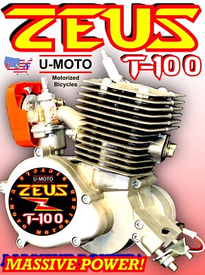 100cc 2 Stroke Real YD100 Motorized Bicycle Engine Motor with FASTER ...