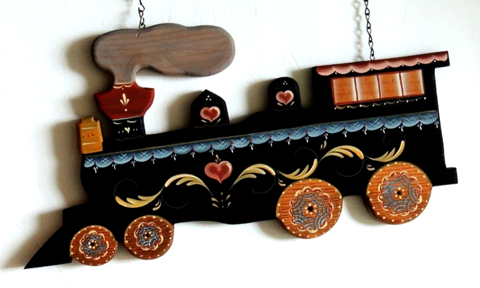 Vintage Simply Toled Inc Train Welcome Sign Hand Painted Steam ...