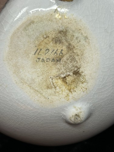 Napcoware Baby Rattle Bow Flowers Ceramic Planter IL 2166 Japan Nursery ...