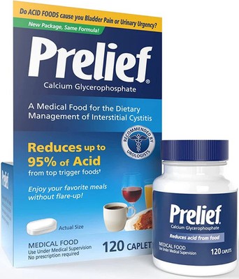 Prelief Acid Reducer Calcium Glycerophosphate Supplement Caplets 120 Ct ...