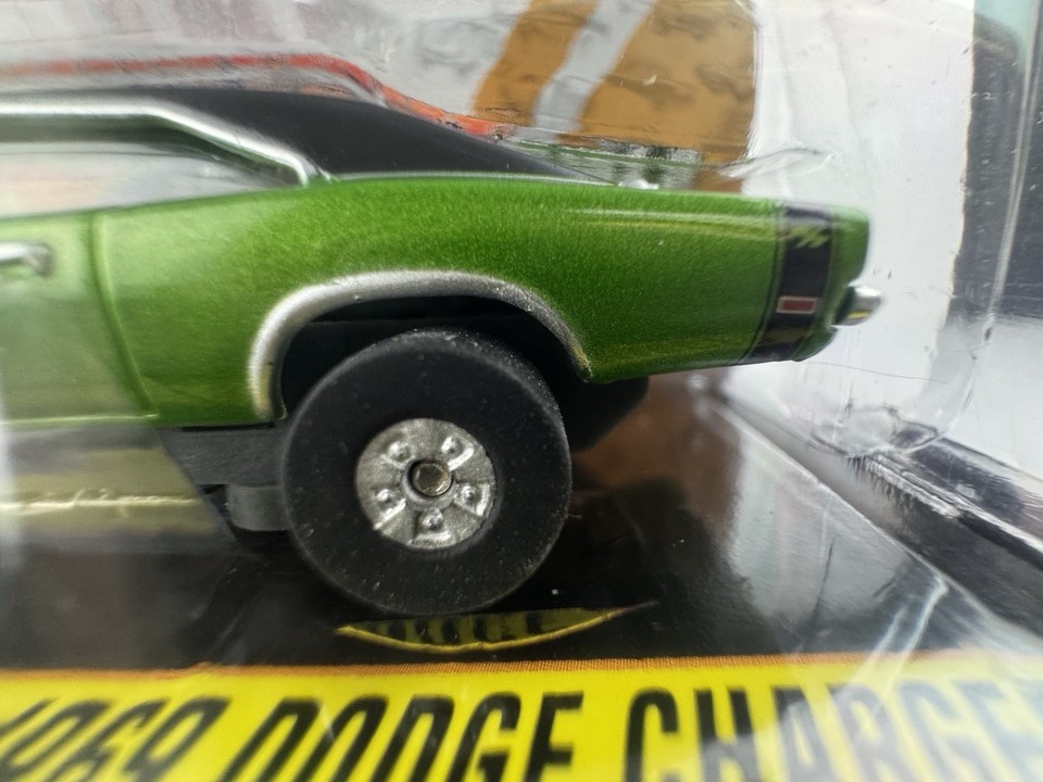 AutoWorld 1969 Dodge Charger ThunderJet Ultra G Green/Black HO Slot Car ...