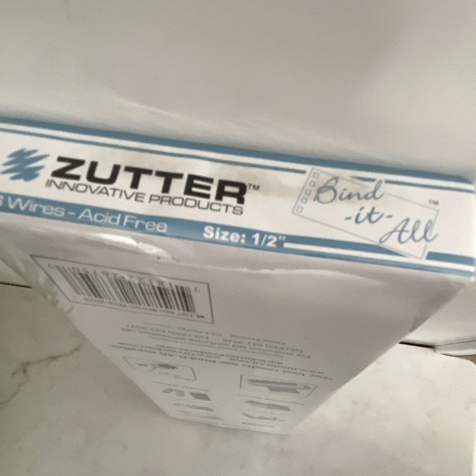 Zutter Bind-it-All 1/2" Acid Free Wires 6 Pack Scrapbooking Binding ...