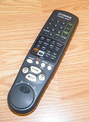 Genuine Fisher VCR/TV/CATV/DSS - Universal Remote Control w/ Battery ...