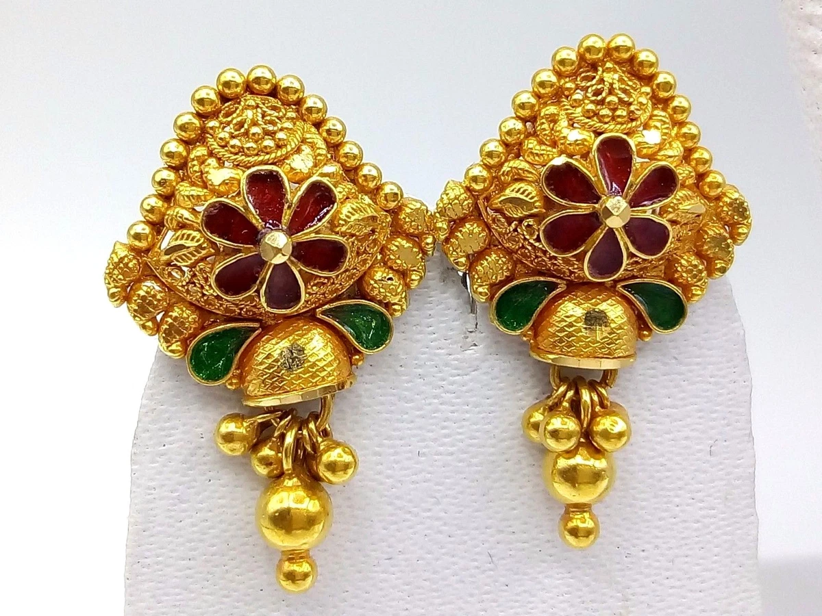Traditional Gold Earrings Designs Kerala