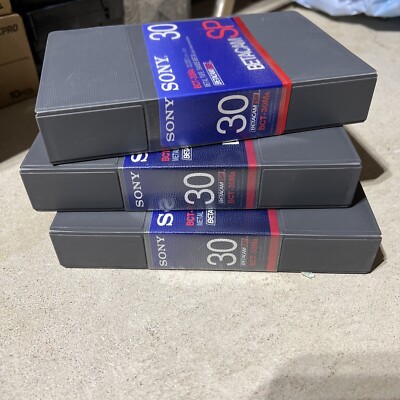 3 Sony BCT-30MA Betacam SP 30 metal Beta Video Tape Blank 30 minutes | eBay