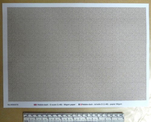 Pebble Print Paper For O Scale Gauge 1:48 A4 Sheet (297 X 210Mm) | eBay
