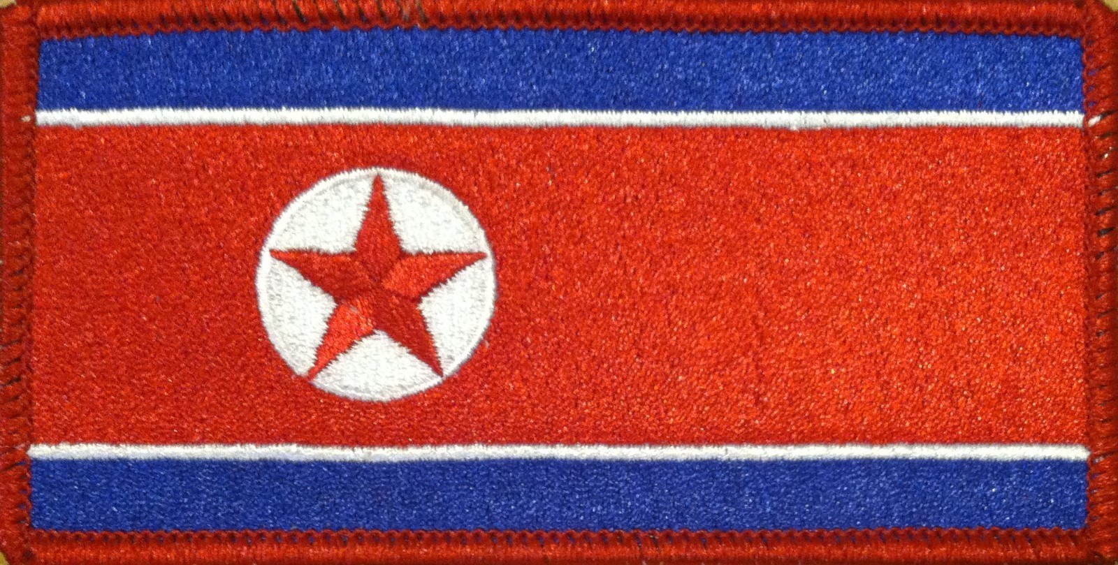 KOREA Flag Patch W/ VELCRO® Brand Fastener RED BORDER #1 | eBay