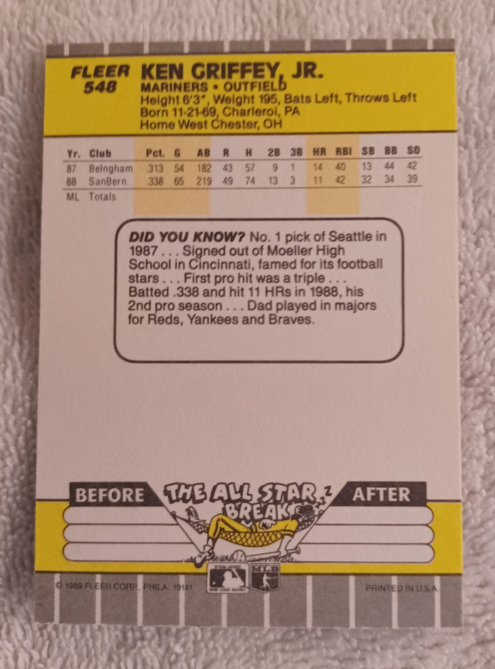 Ken Griffey Jr 4 card lot - some rookie cards | eBay