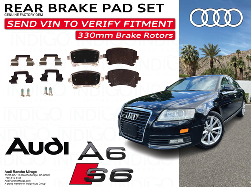 AUDI A6 C6 Rear Wheel Brake Pads Set 4F0698451D (SEND VIN TO VERIFY) | eBay