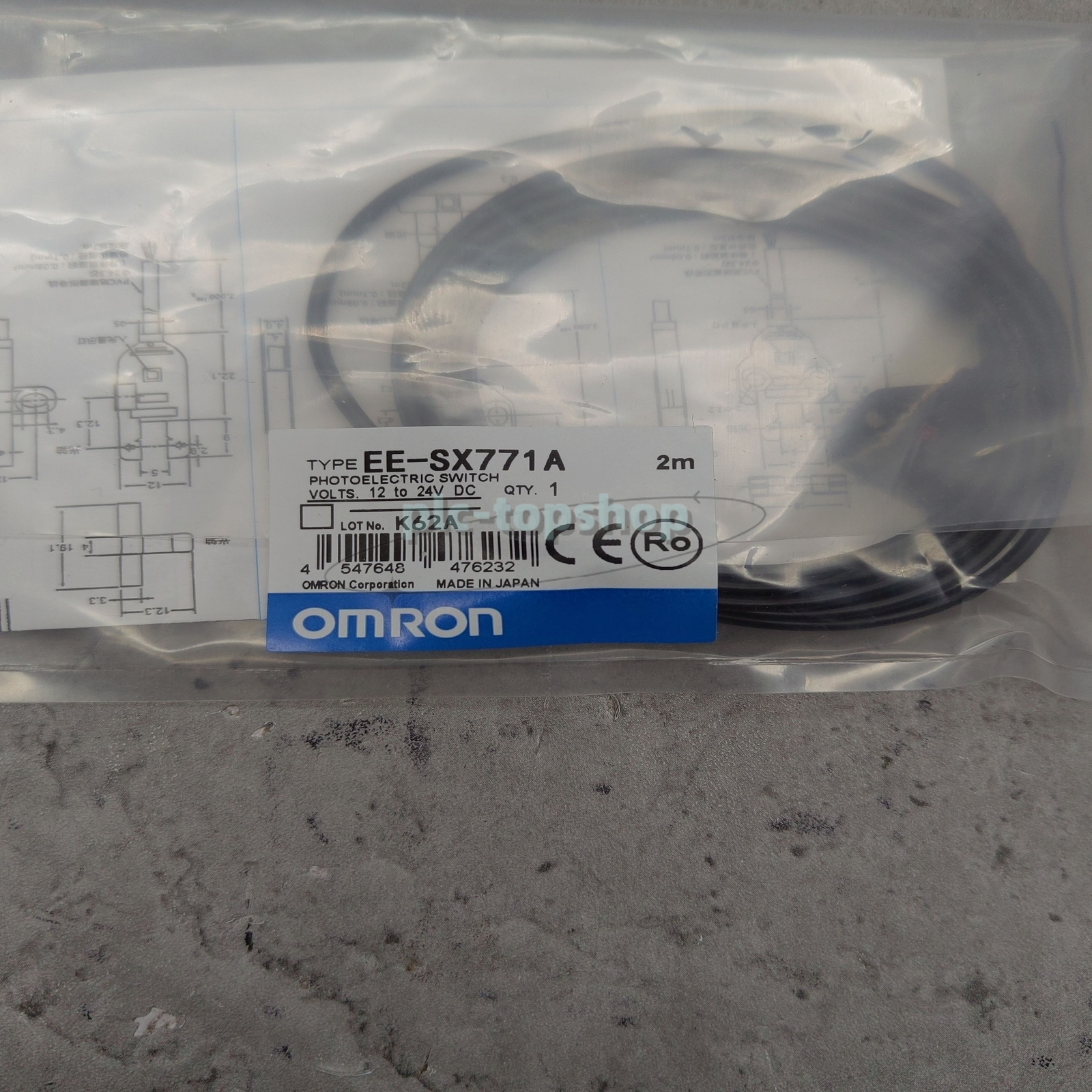 Omron Photoelectric Switch EE-SX771A EESX771A New & Free Shipping PLC ...