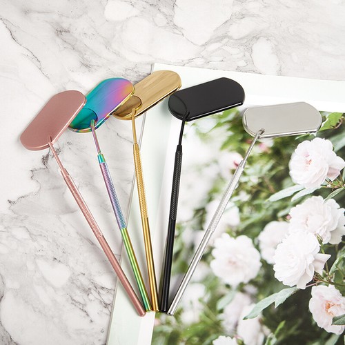 1PCS Eyelash Mirror Large Makeup Mirror Magnifying Beauty Long Handle ...