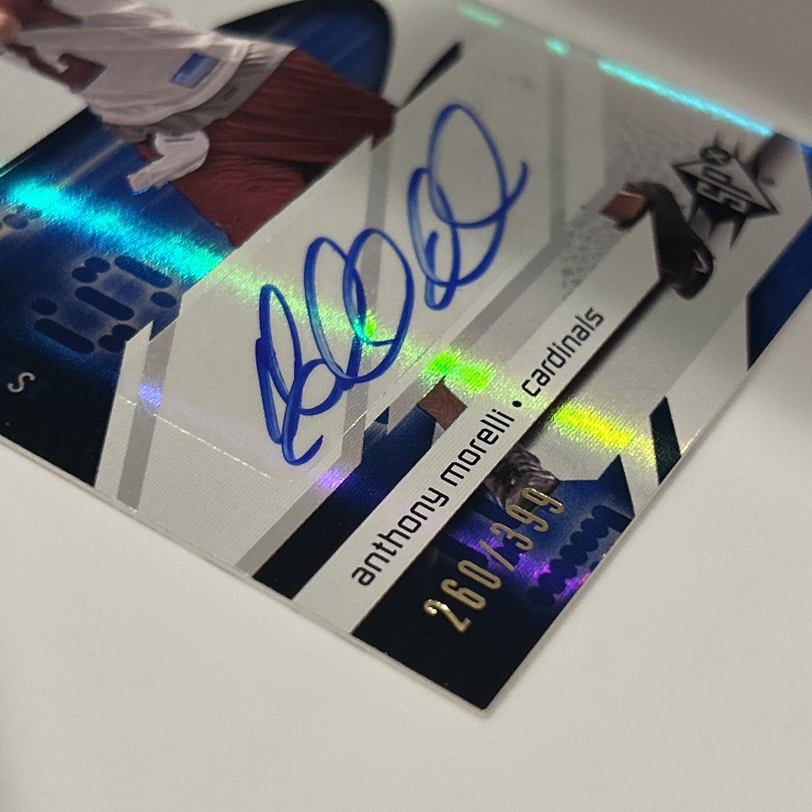 2008 SPx - Rookie Signatures Blue #193 Anthony Morelli /99 (AU, RC) for ...