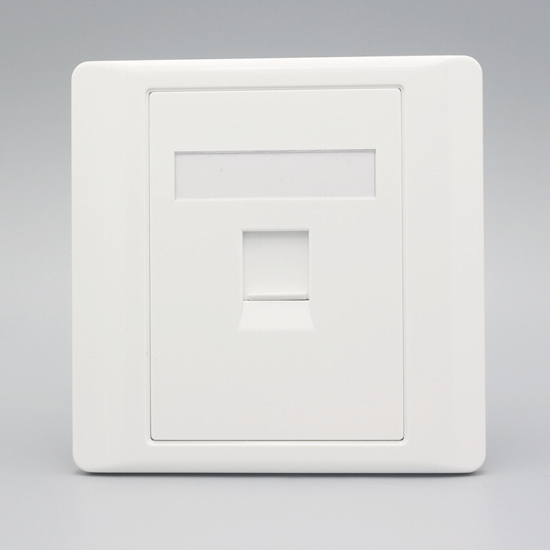 Wall Socket Plate One Port Network Ethernet LAN CAT6 Outlet Panel ...