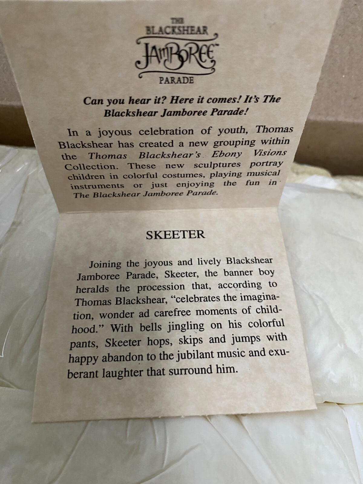 EBONY VISIONS "Skeeter" by Thomas Blackshear NEW SEALED BOX Parade ...