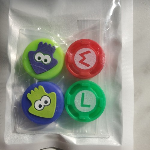 Nintendo Switch Joy-Cons Analog Stick Thumb Grip Silicone Caps - Super ...