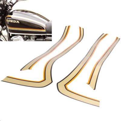 Honda CB 750 Four K7 Tankzierstreifen Dekor Tank Decals Orange Excel ...