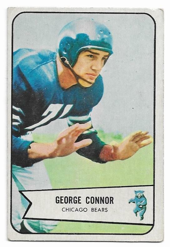 GEORGE CONNOR 1954 Bowman card #116 Chicago Bears Football VG+ | eBay